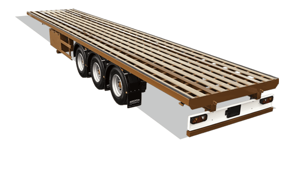 Straight Frame Semi Tri Axle